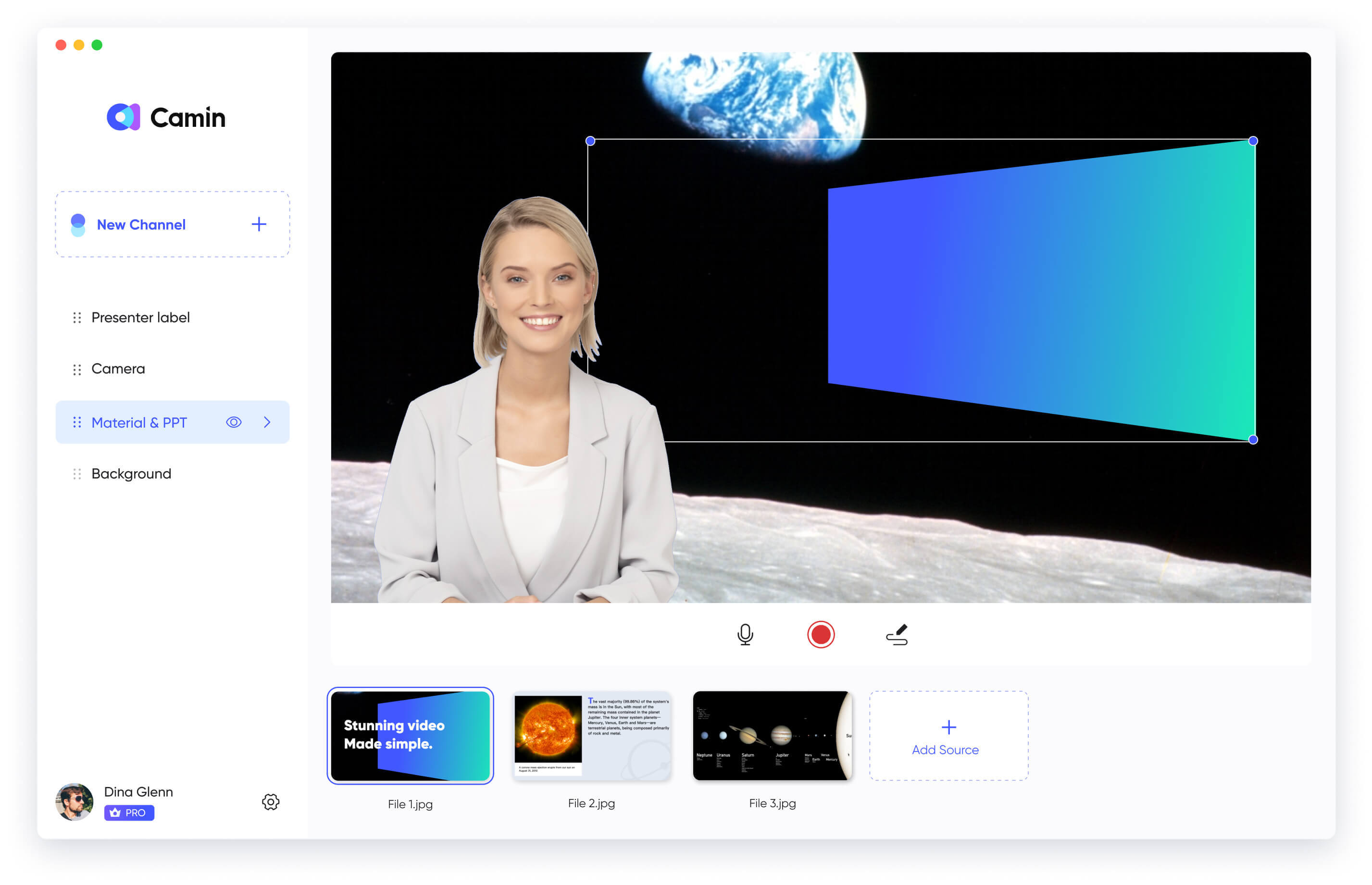 CamIn | Video Recording & Virtual Webcam Software