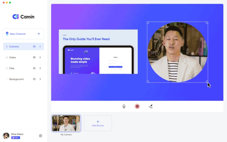 CamIn | Video Recording & Virtual Webcam Software